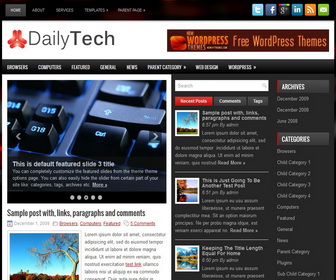 DailyTech WordPress Template | Premium Blogger Templates 2025