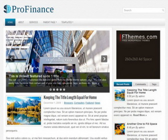 ProFinance WordPress Template | Premium Blogger Templates 2024