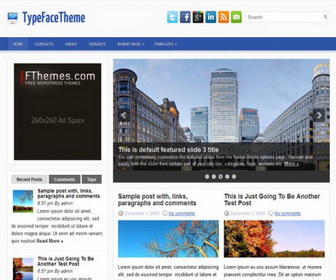 TypeFace WordPress Template | Premium Blogger Templates 2024